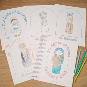 140 Saint Coloring Pages | Printable Saints Activity for Catholic ...