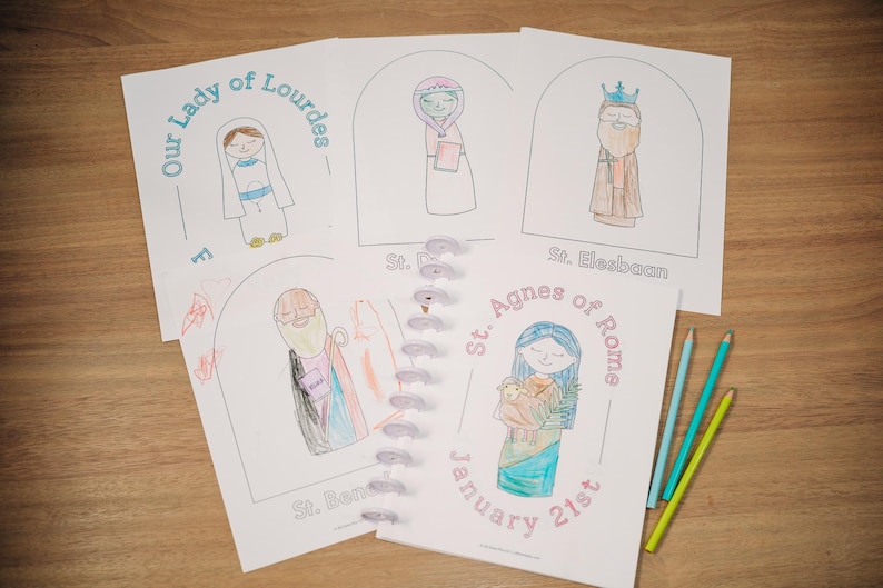 140 Saint Coloring Pages | Printable Saints Activity for Catholic ...