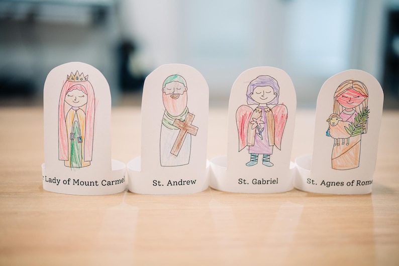 70 Pop-up Saints | Catholic Crafts for Kids, All Saints Day Party ...