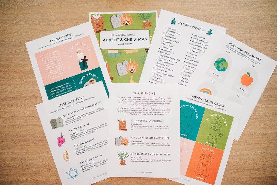 Christmas and Advent Activity Kit | Catholic Holiday Worksheets ...