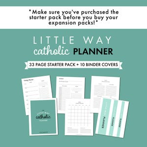 Spiritual Life Expansion Pack for Little Way Catholic Planner | Prayer ...