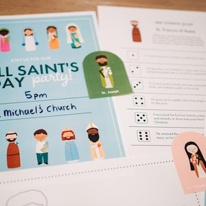 All Saints Day Party Celebration Kit | Learn About the Saints, Catholic ...