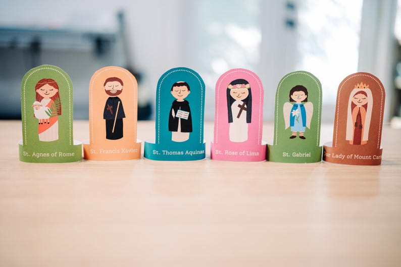 70 Pop-up Saints | Catholic Crafts for Kids, All Saints Day Party ...