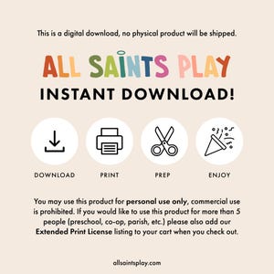 All Saints Day Party Celebration Kit | Parish Activity, Homeschooling ...