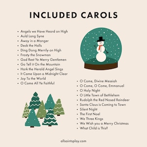 Christmas Carols Booklet | Printable Christmas Caroling Book, Christmas ...
