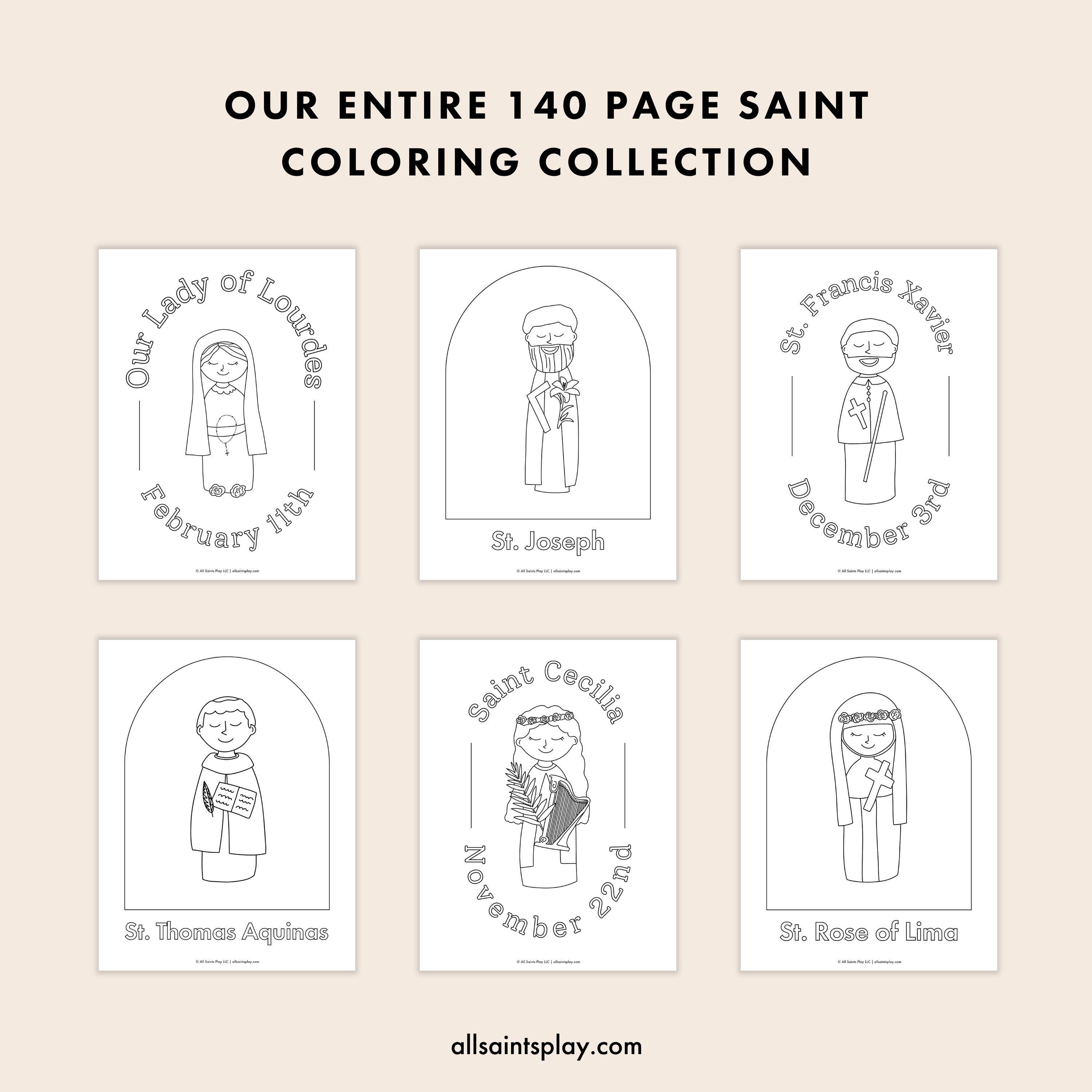 150 Page Easter Basket Coloring Bundle | Present for Catholic Kids ...