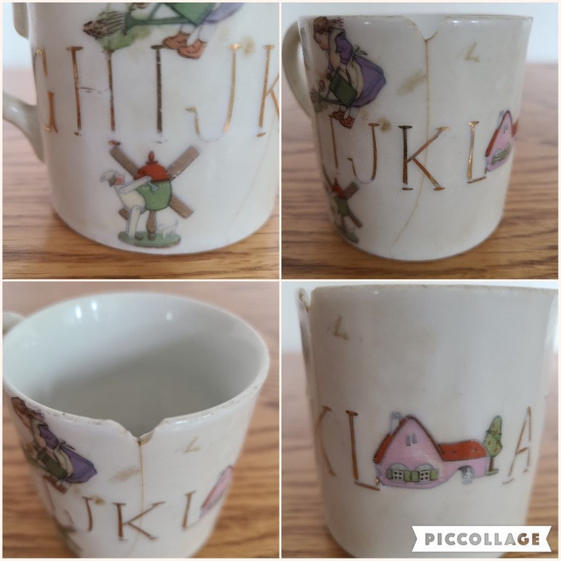 RARE Vintage Child's ABC Alphabet Cup Alphabet Mug Made - Etsy