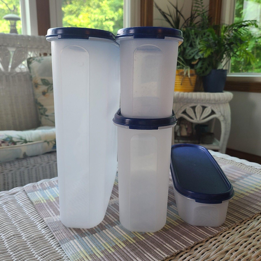 Vintage Tupperware Modular Mates Super Oval Pantry Set Four Piece Set ...