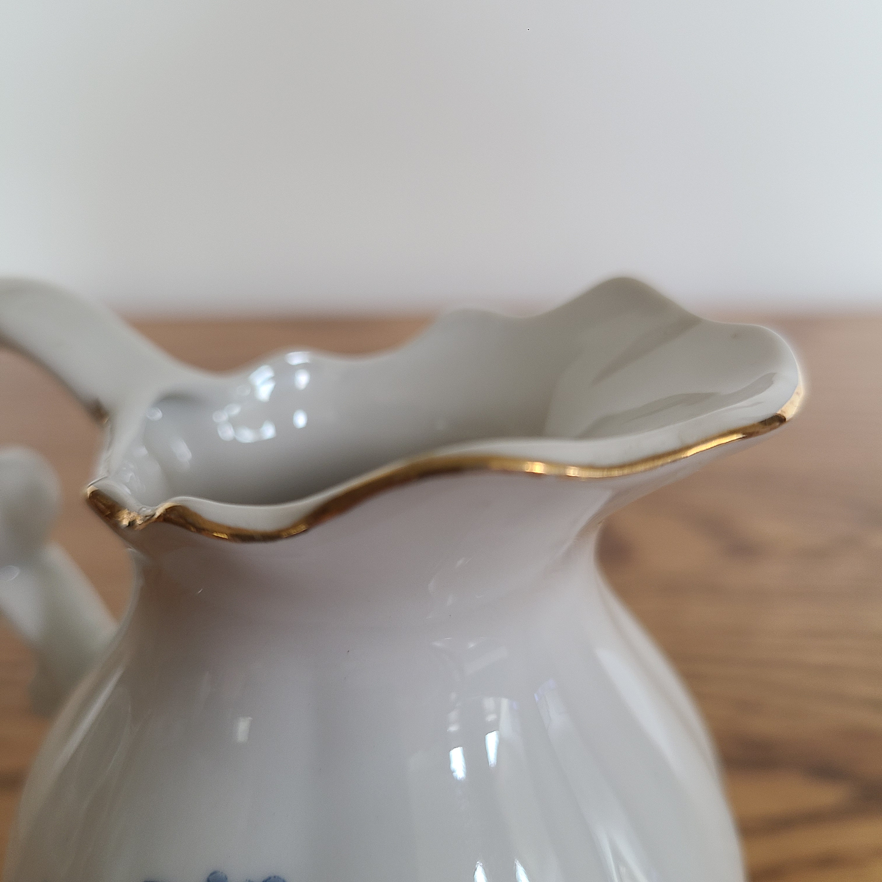 Vintage Blue and White Mini Pitcher Candle, Unlit Wax Candle in Ceramic ...