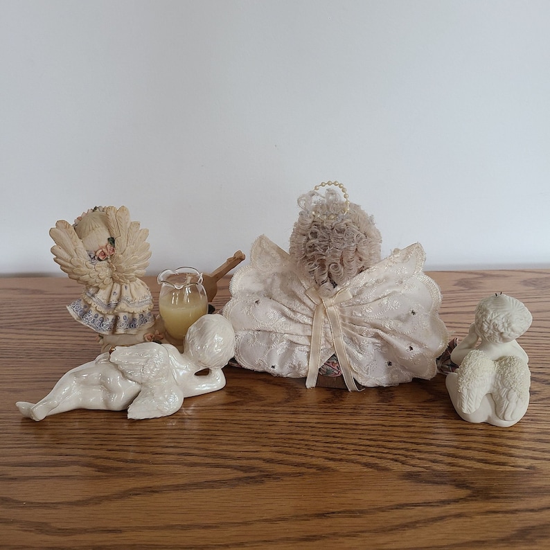 Cherub Angel Bundle Lot, Angel Shelf Sitter, Heavenly Decor, Circa ...