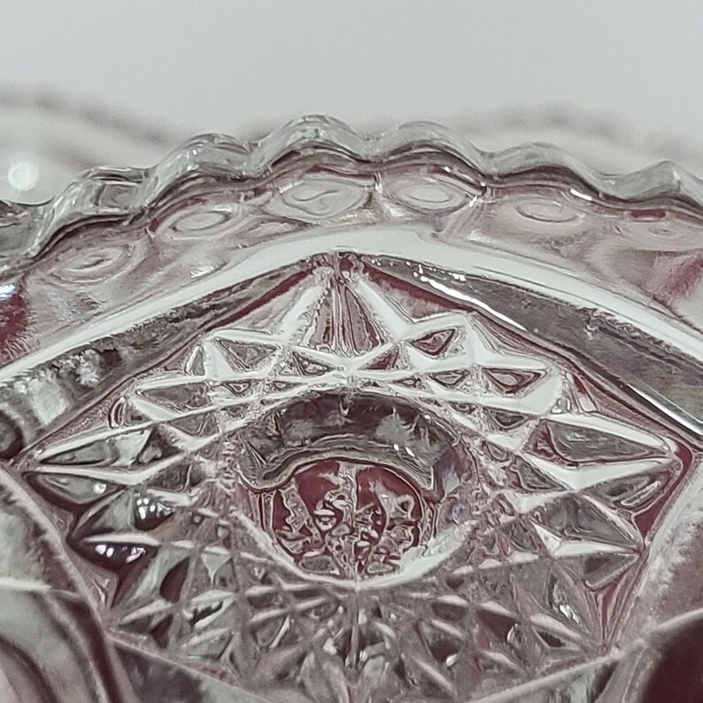 Vintage L.E. Smith Glass Company Heritage Quintec Fruit Bowl, Pressed ...