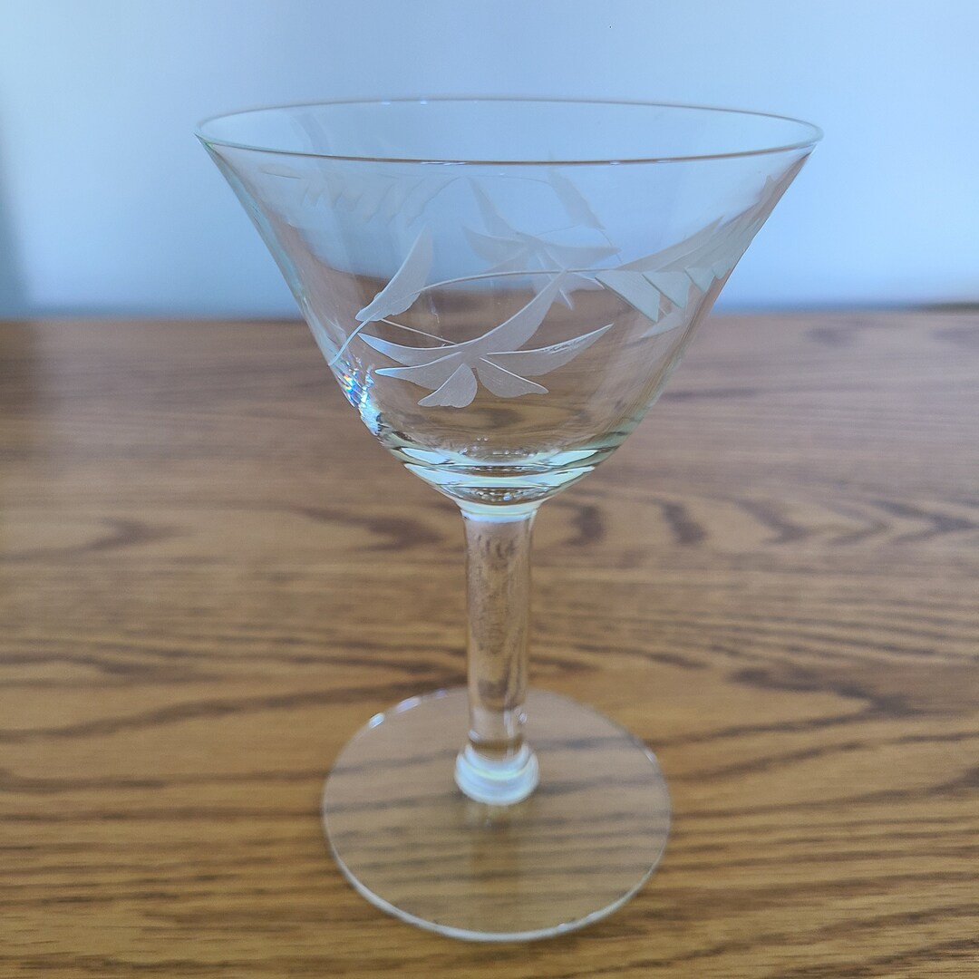 Mid-century Mcbride Glass Co Pattern MCB17 Cut Glass Etched - Etsy