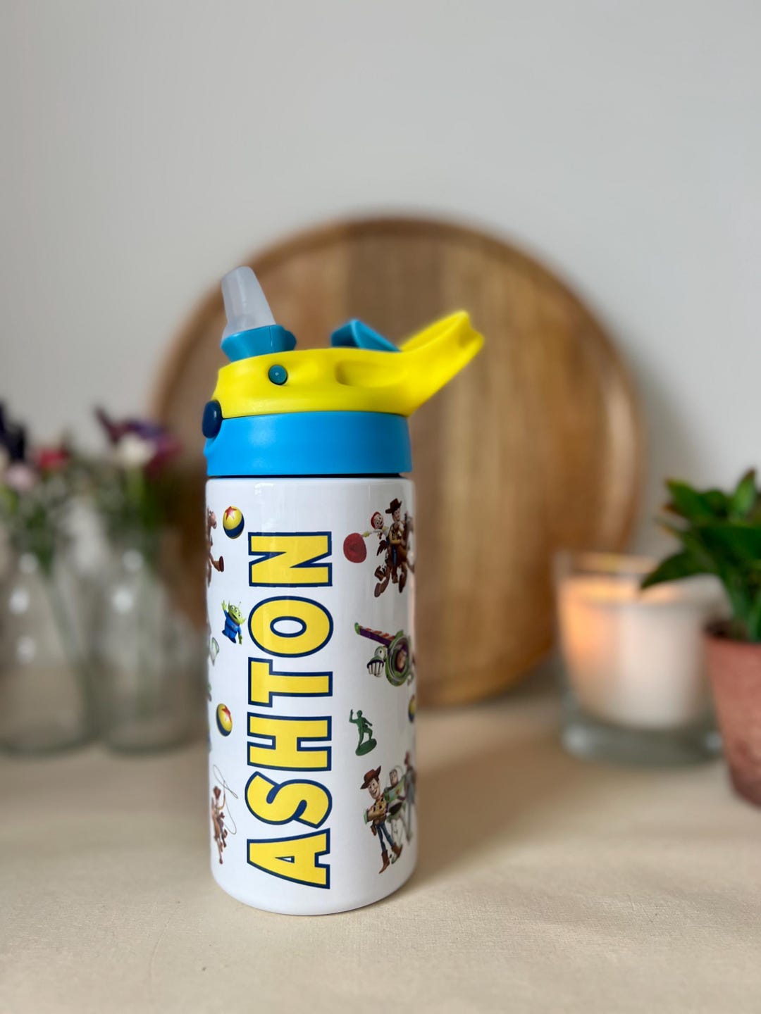 Kids Toy Story Water Bottle, School Water Bottle, Personalised Water ...