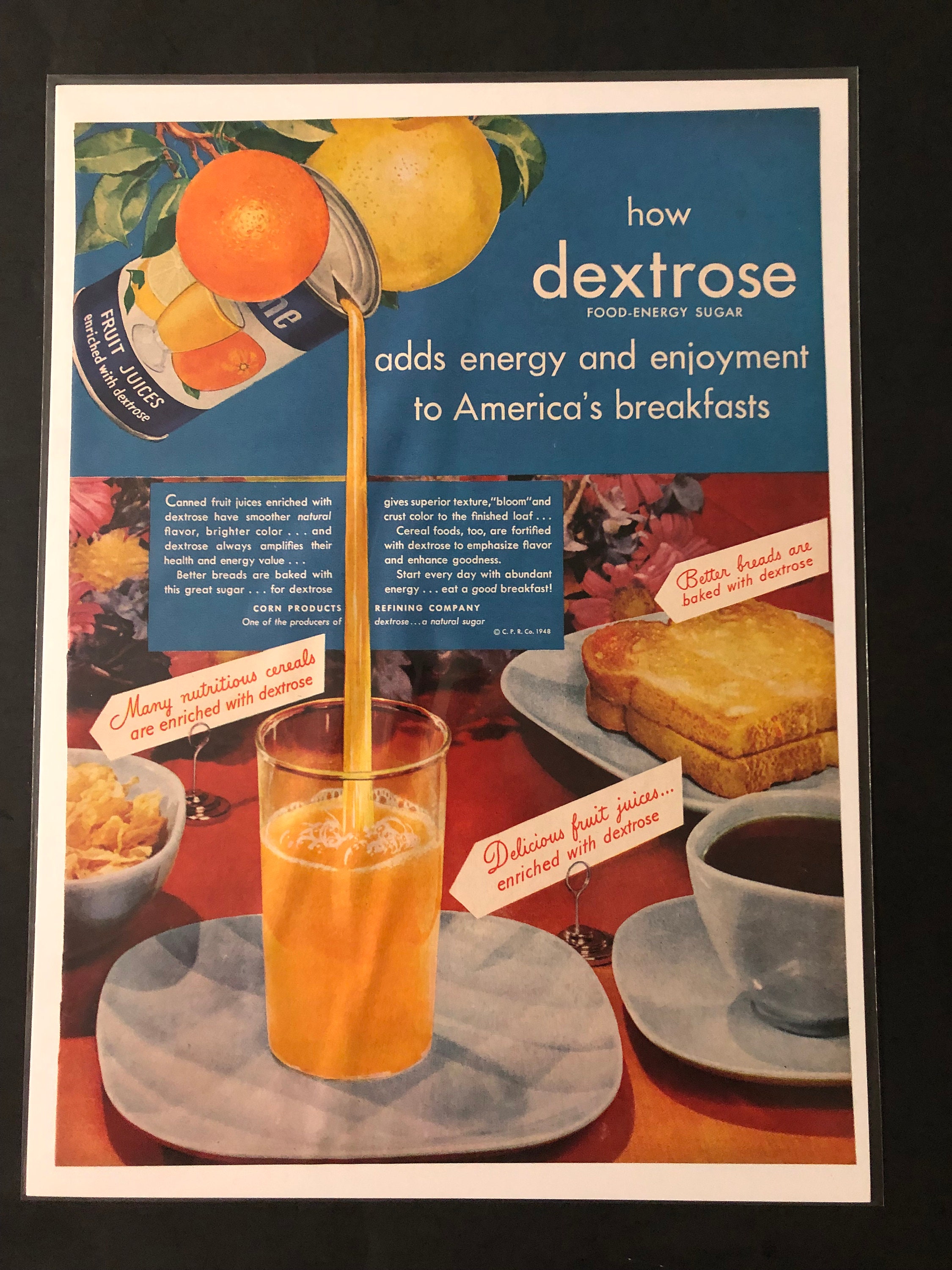 1948 Vintage Ad - Dextrose - Etsy