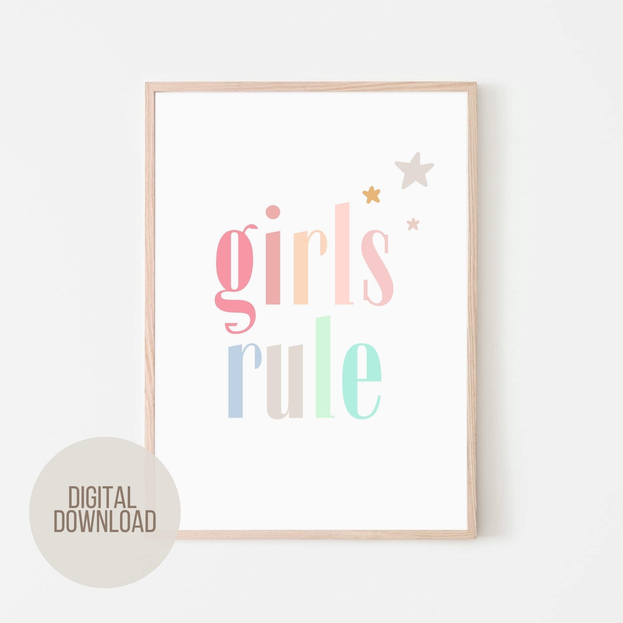 Sisters Make the Best Friends, Girls Rule, Sister Printable Wall Art ...