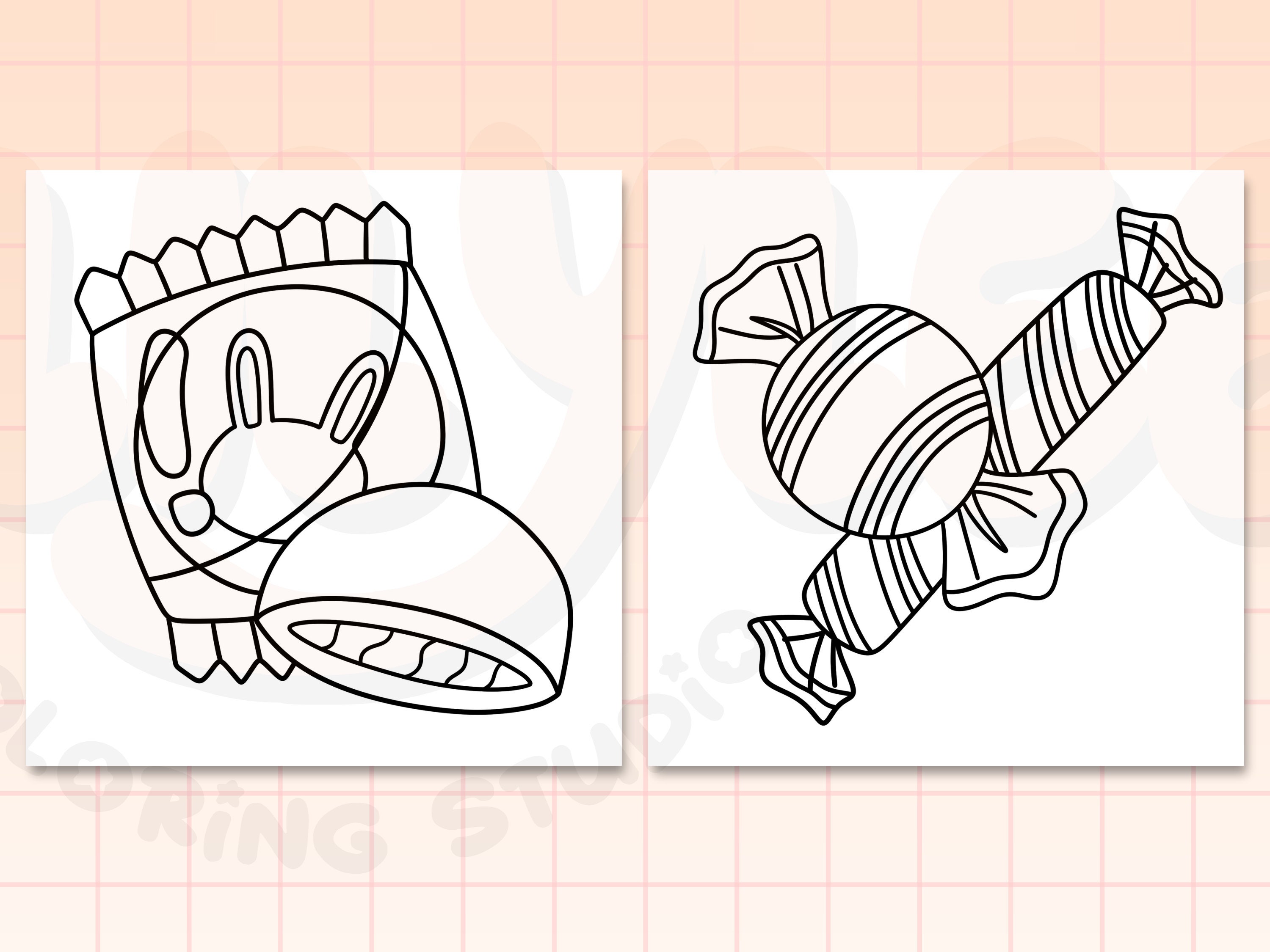 Cozy Food Coloring Pages for Adult and Kids, Stress Relief Coloring ...