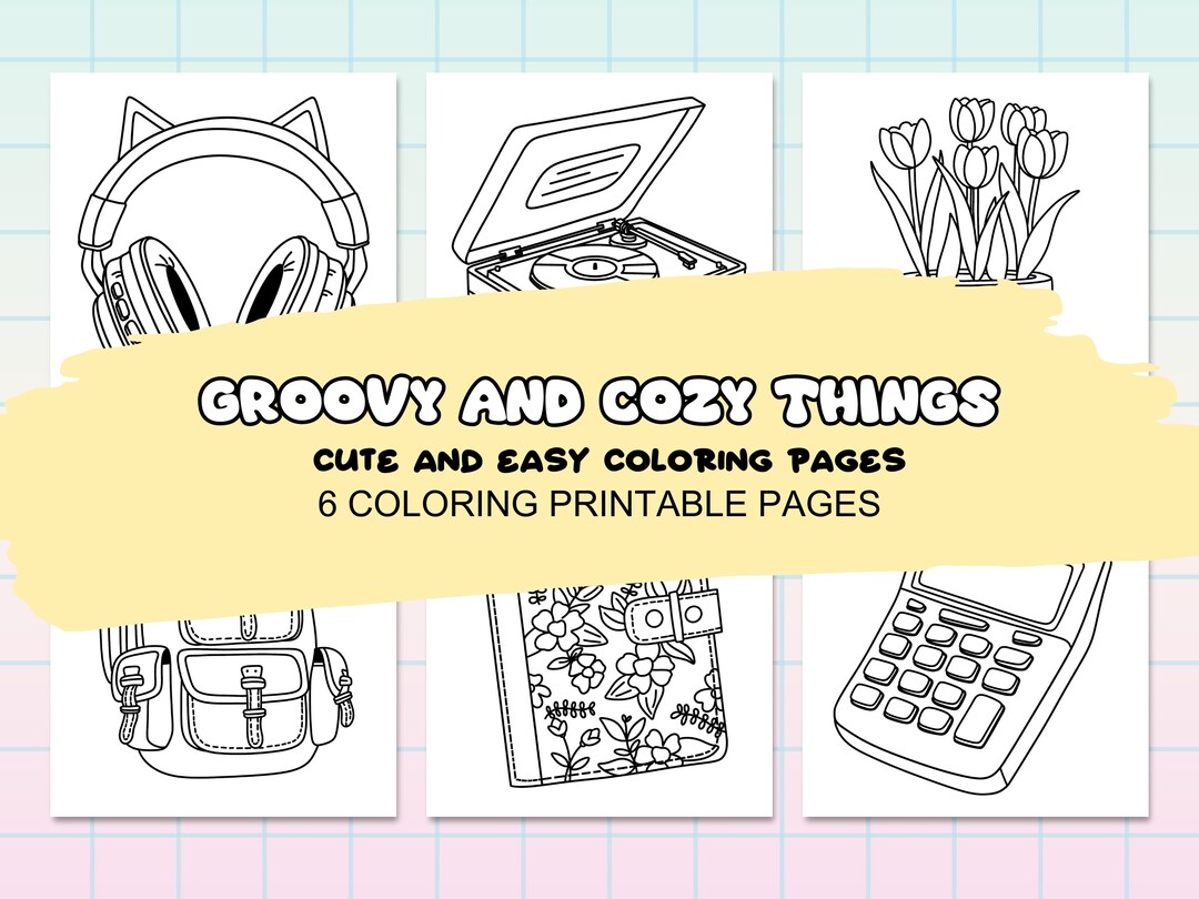 Coloring Pages for Stress Relief, Coloring for Kids and Adults, Cozy ...