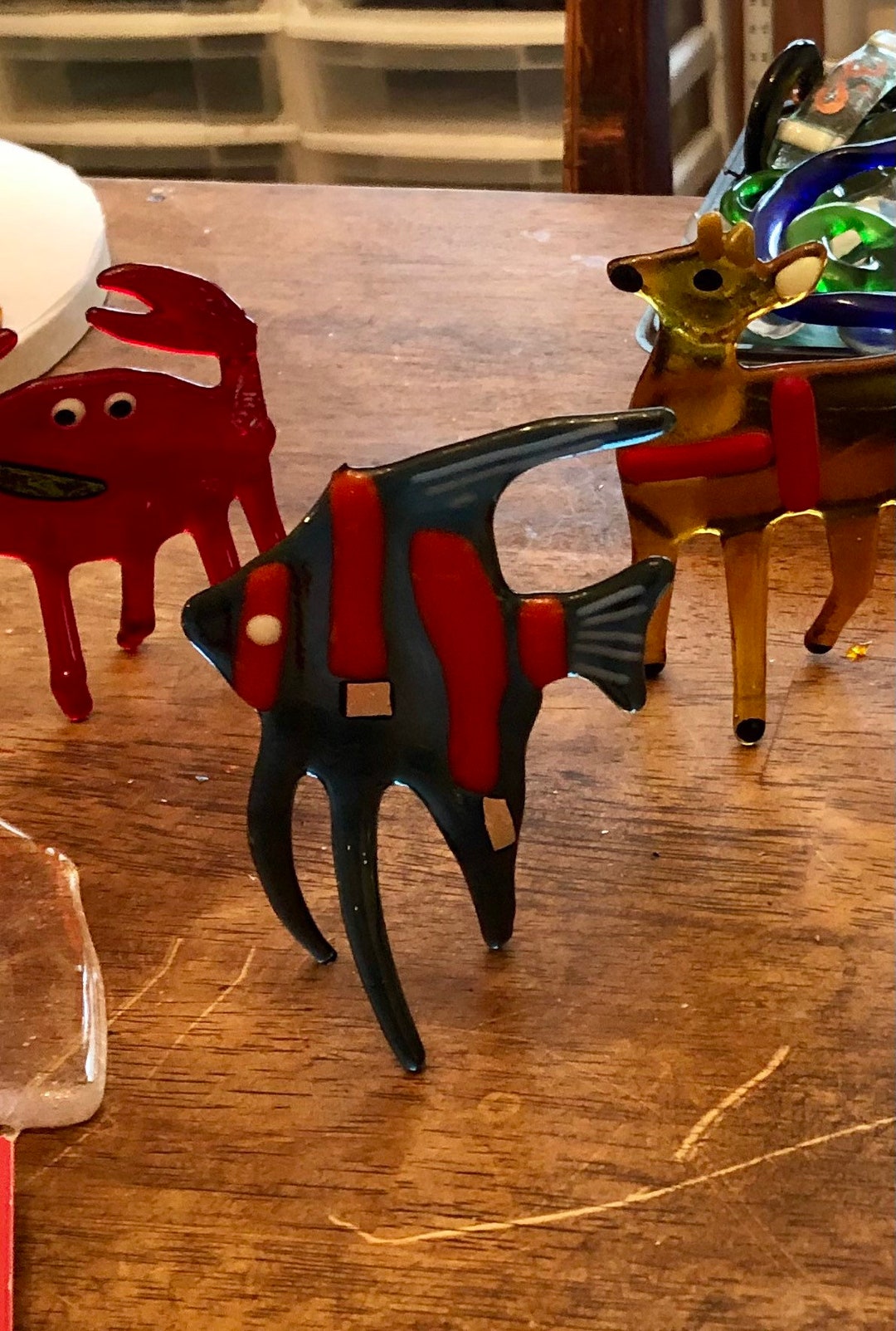 Standing Glass Fish - Etsy