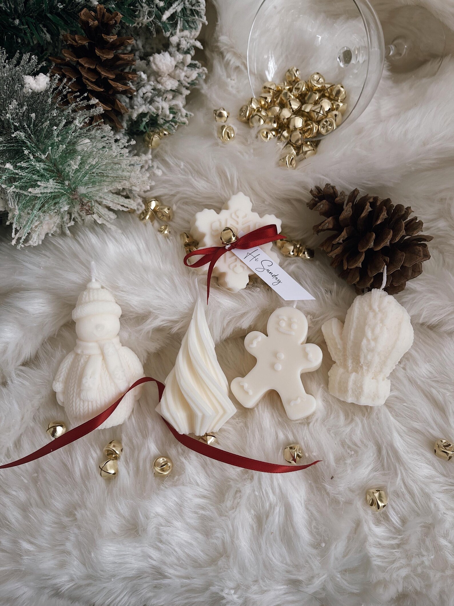 MINI CHRISTMAS SET - Winter Holiday Candles, Christmas Decor - Etsy