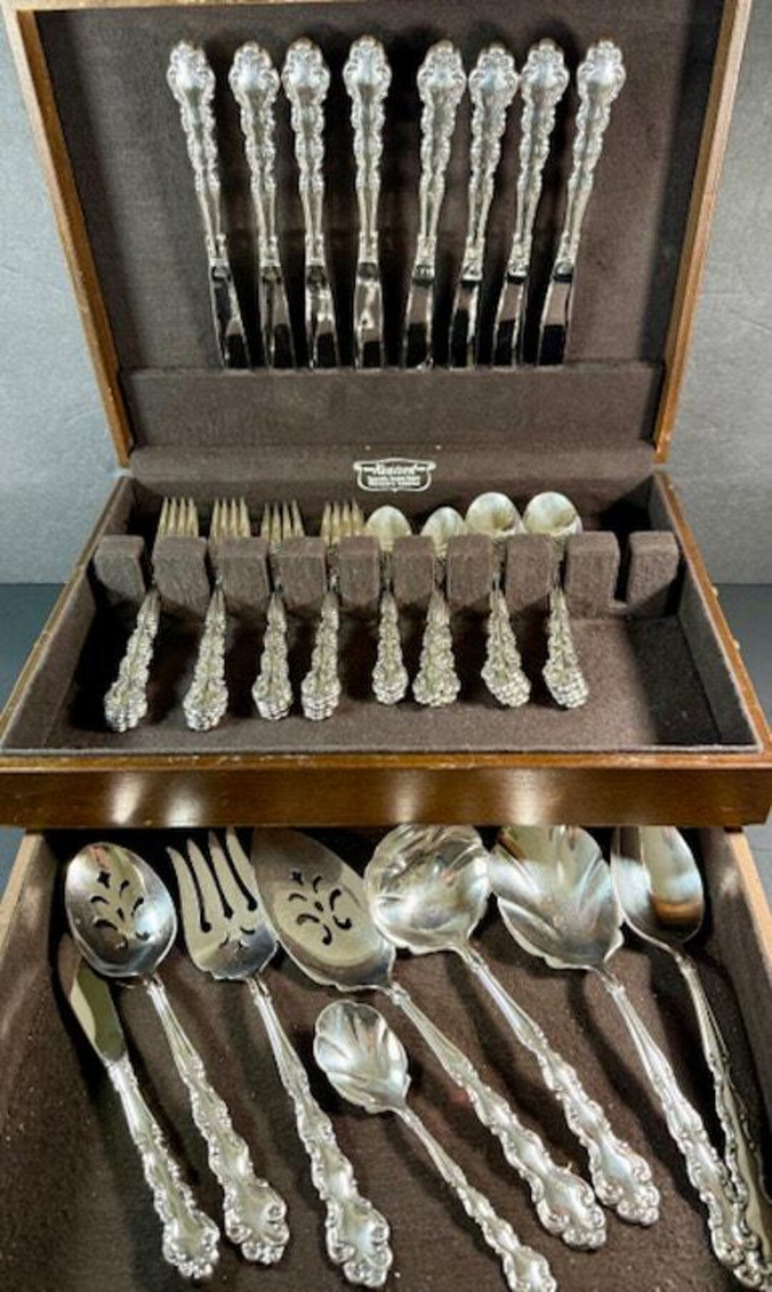 48 Pc Set Community Modern Baroque Silverplate Flatware W/chest - Etsy