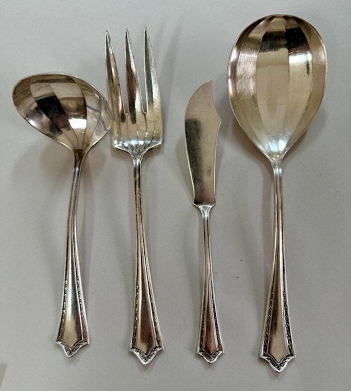 4 Pilgrim Silverplate Serving Pcs Casserole-ladle-meat- Butter - Etsy