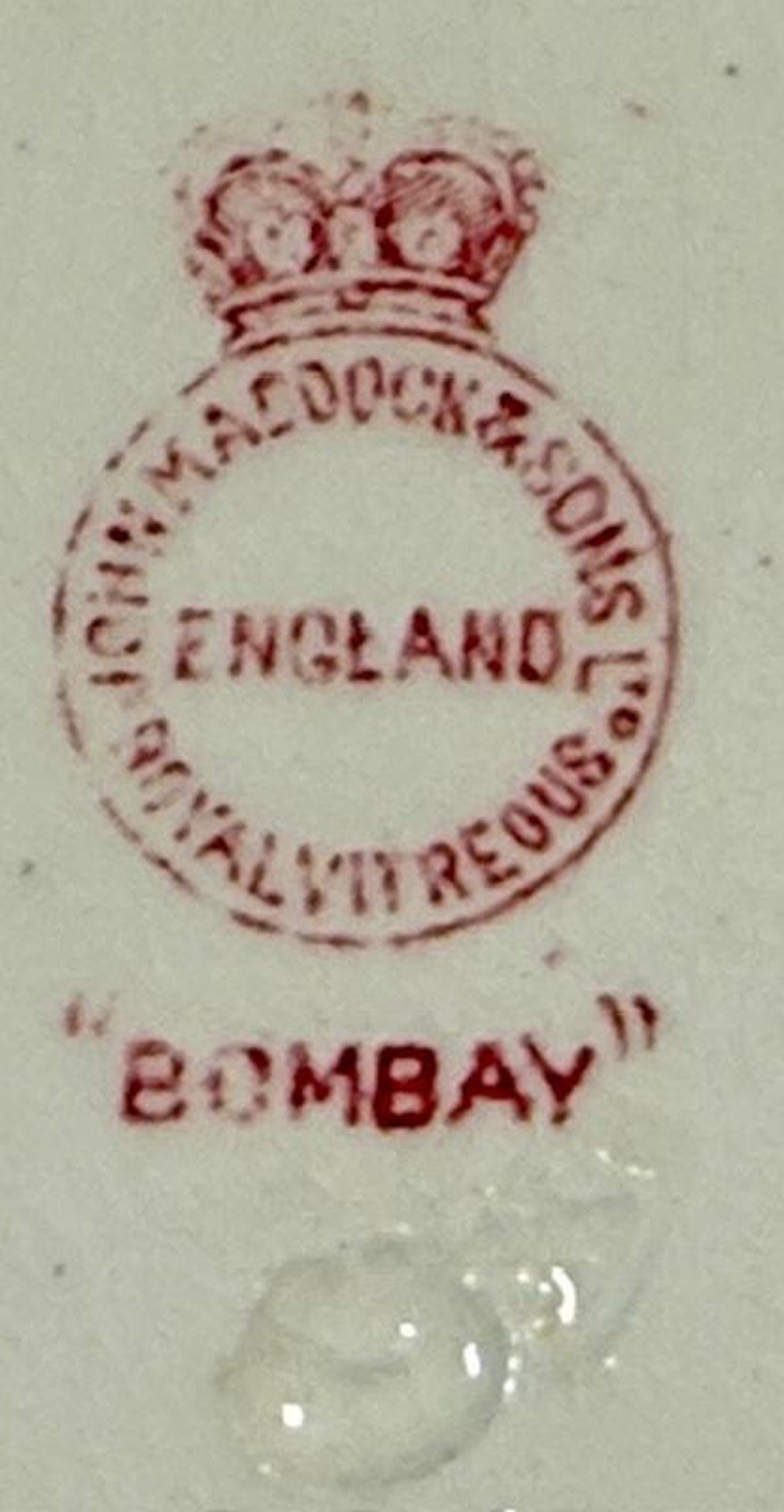John Maddock & Sons England ‘bombay’ Red Pink 6 Pc Place Setting - Etsy
