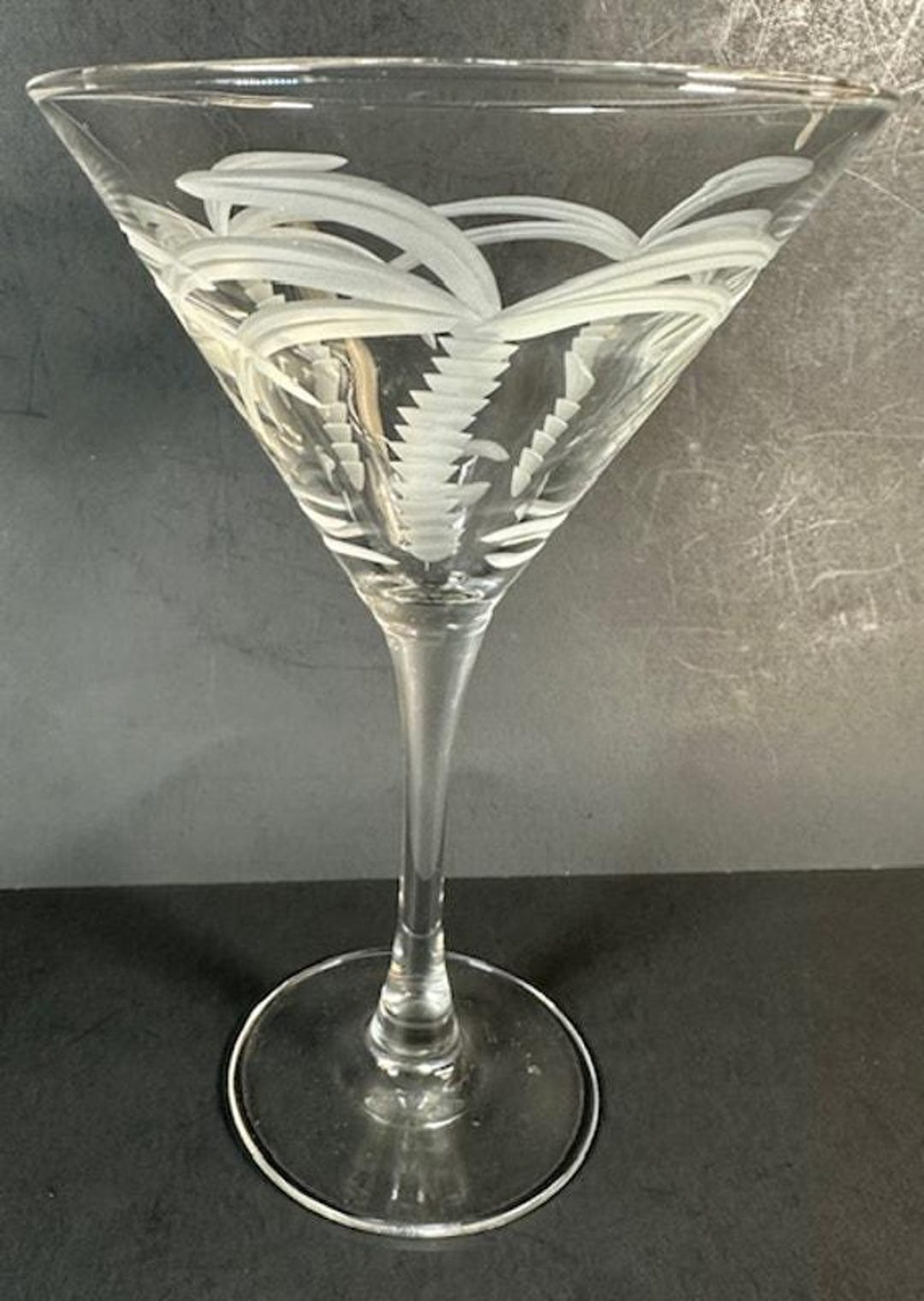 Rolf Palm Tree Martini Glass 7 3/8 - Etsy