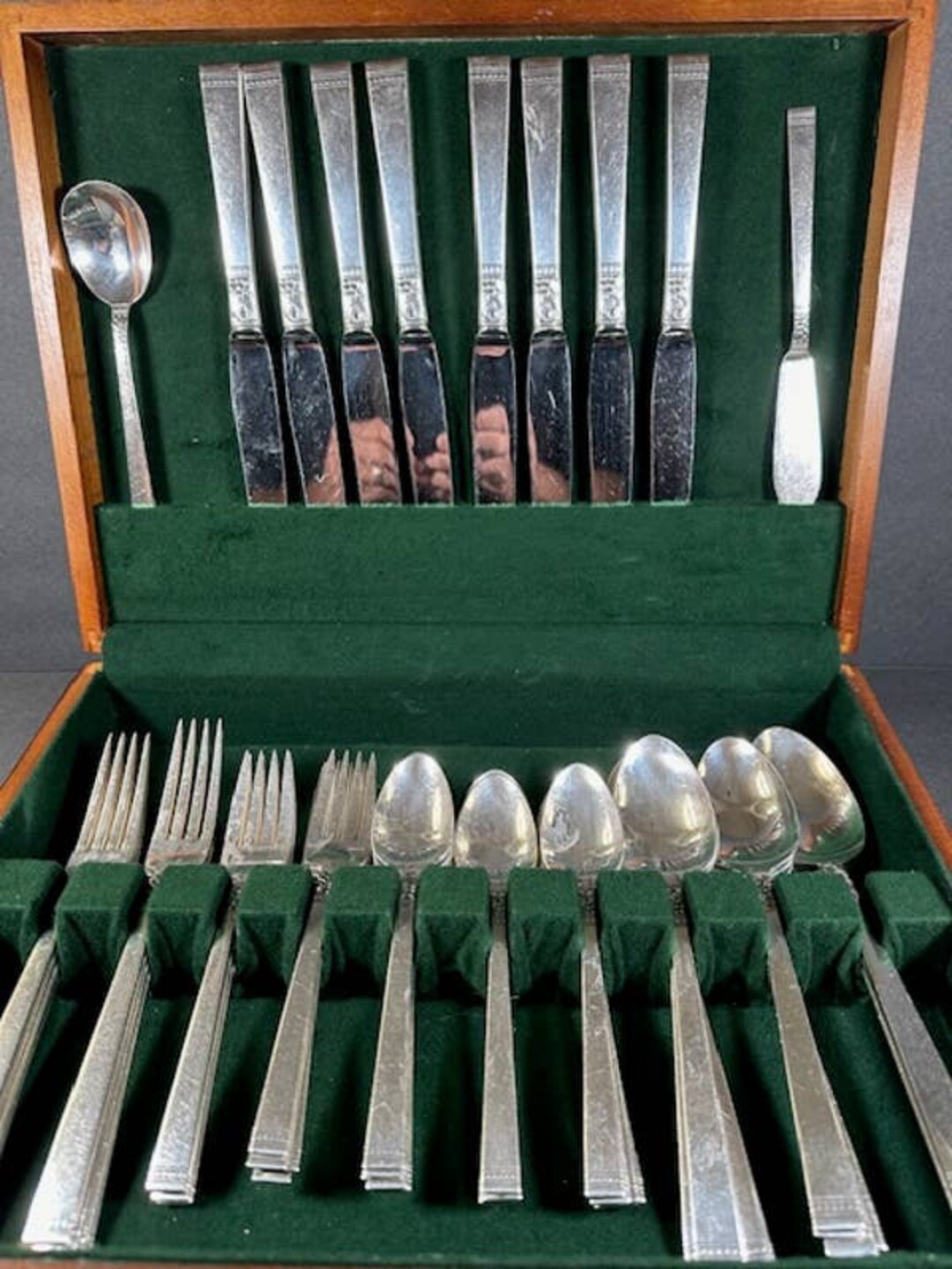 53 Pc Set Oneida Community Forever Silverplate Flatware W/chest - Etsy
