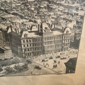 Rare Engraving Bird's Eye View Map of Cincinnati, 1886 - Etsy