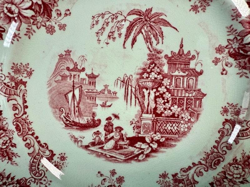 John Maddock & Sons England ‘bombay’ Red Pink 6 Pc Place Setting - Etsy