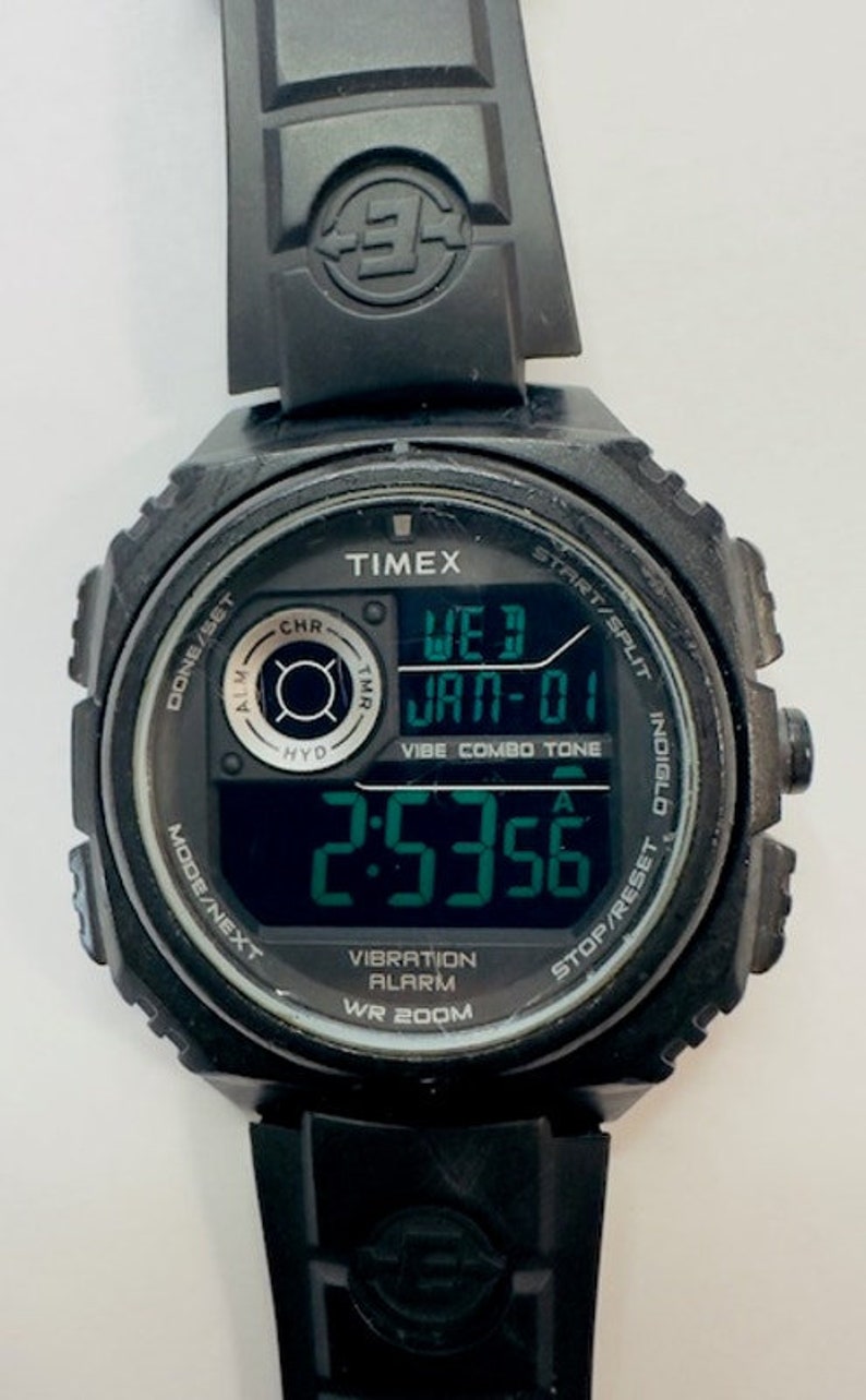 Timex Vibration Alarm WR200M Vibe Combo Tone Digital WORKS - Etsy