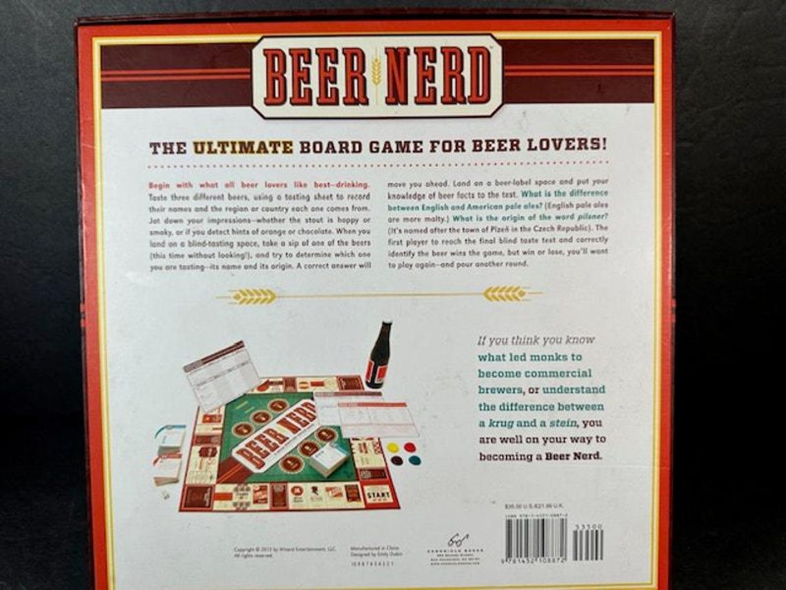 Beer Nerd Beer Tasting Trivia Game - Etsy