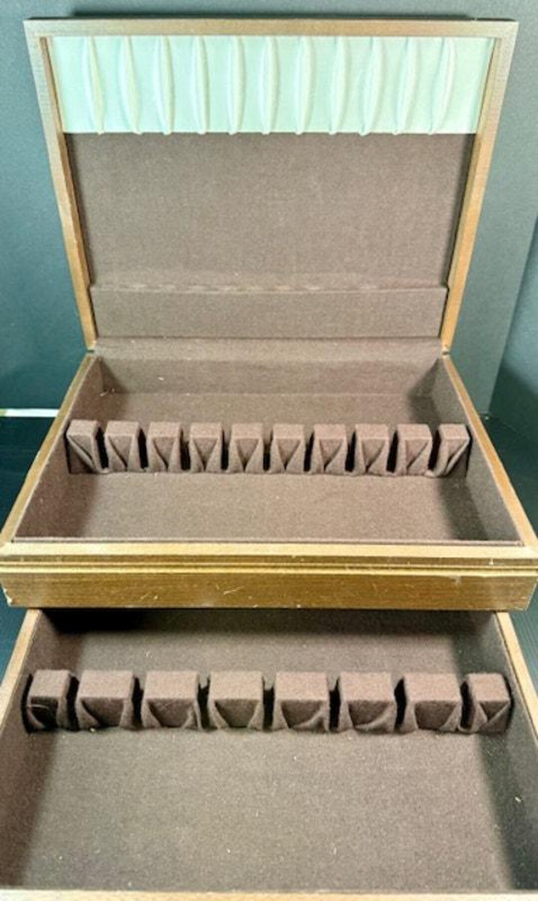 Wooden Silverware Chest W/1 Drawer - Etsy