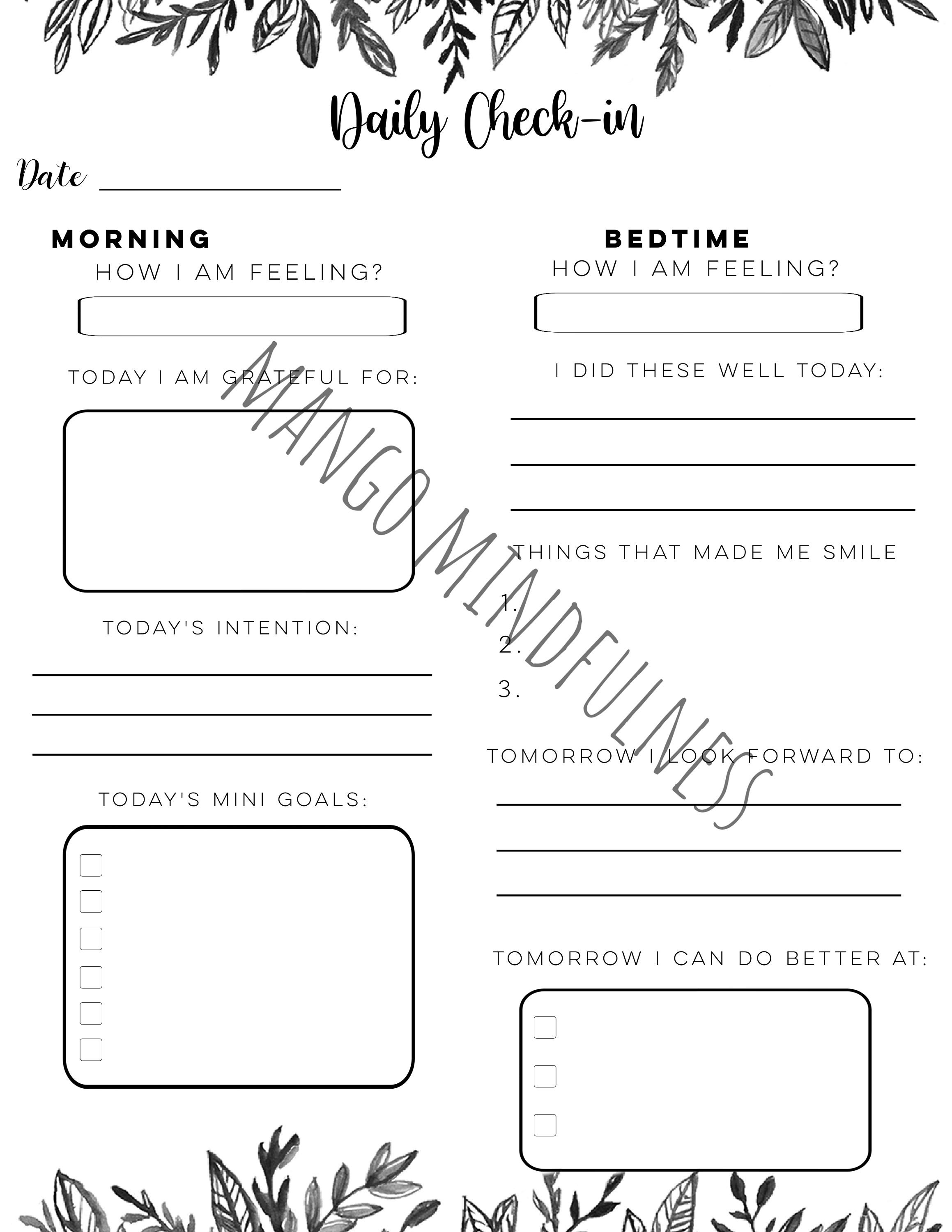 Mental Health Journal Printable, Cognitive Behavior Therapy, Wellness ...