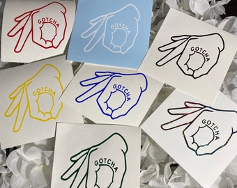 Gotcha Decal - Etsy