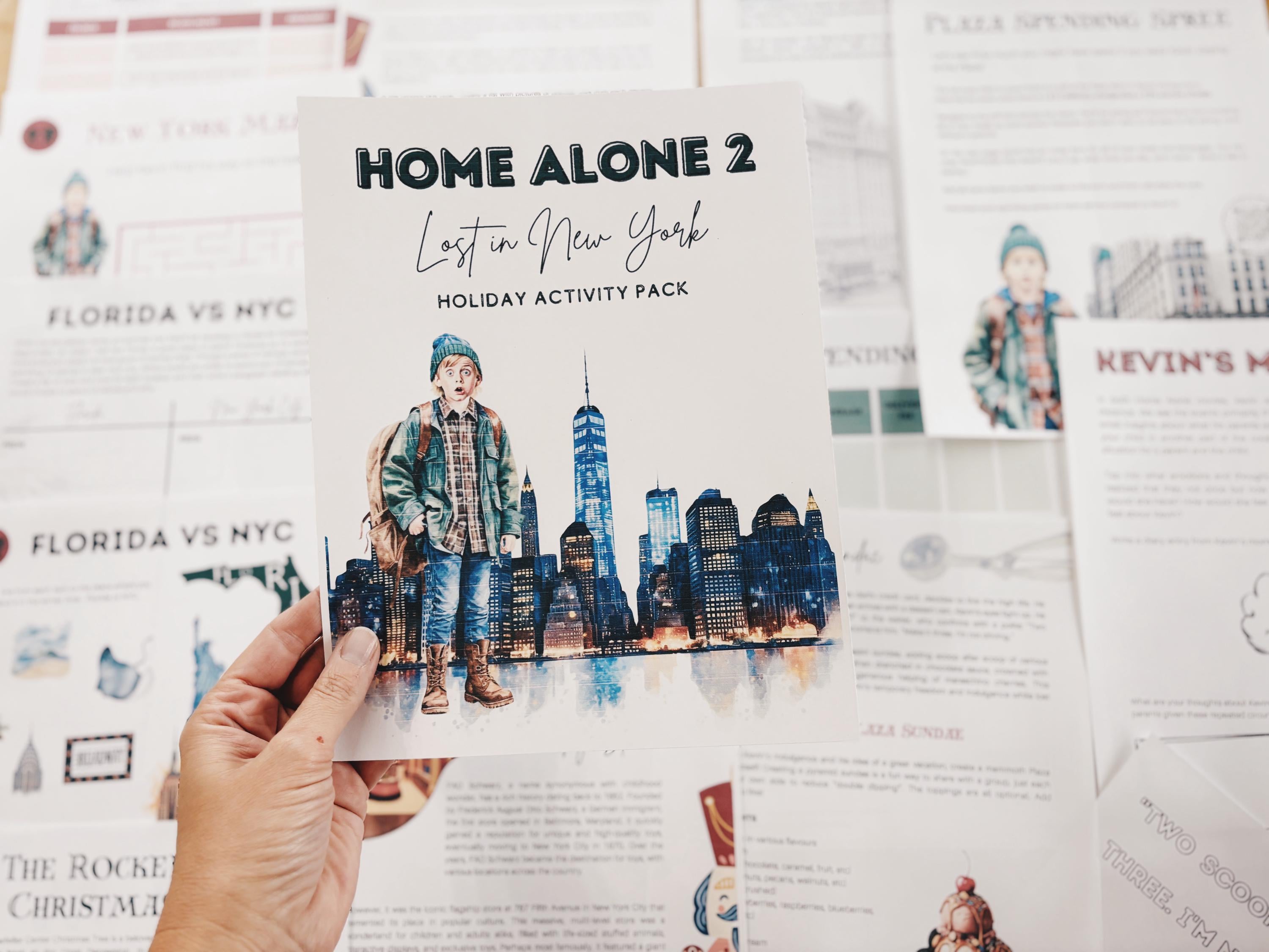 Home Alone 2 - Lost in New York Movie Holiday Activity Pack, Christmas ...