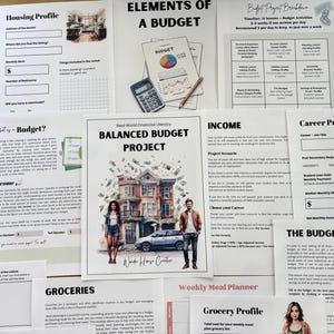 Balanced Budget Project : Teaching Real Life Financial Literacy - Etsy