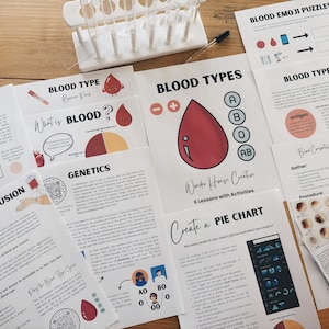 Blood Type Resource Pack, Middle School + High School Biology, Science ...