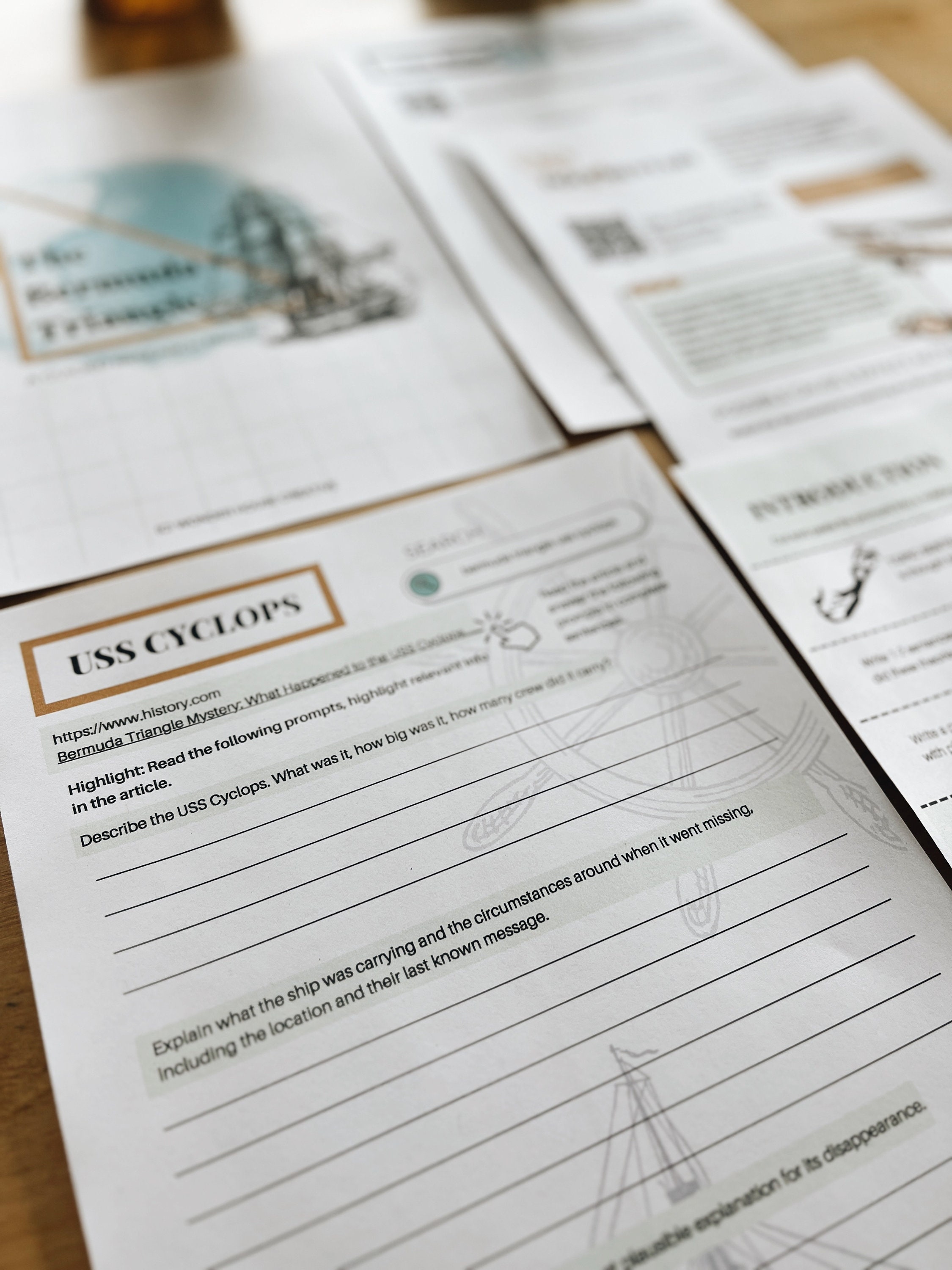 Bermuda Triangle Guided Research Project, Guided Writing, Middle School ...