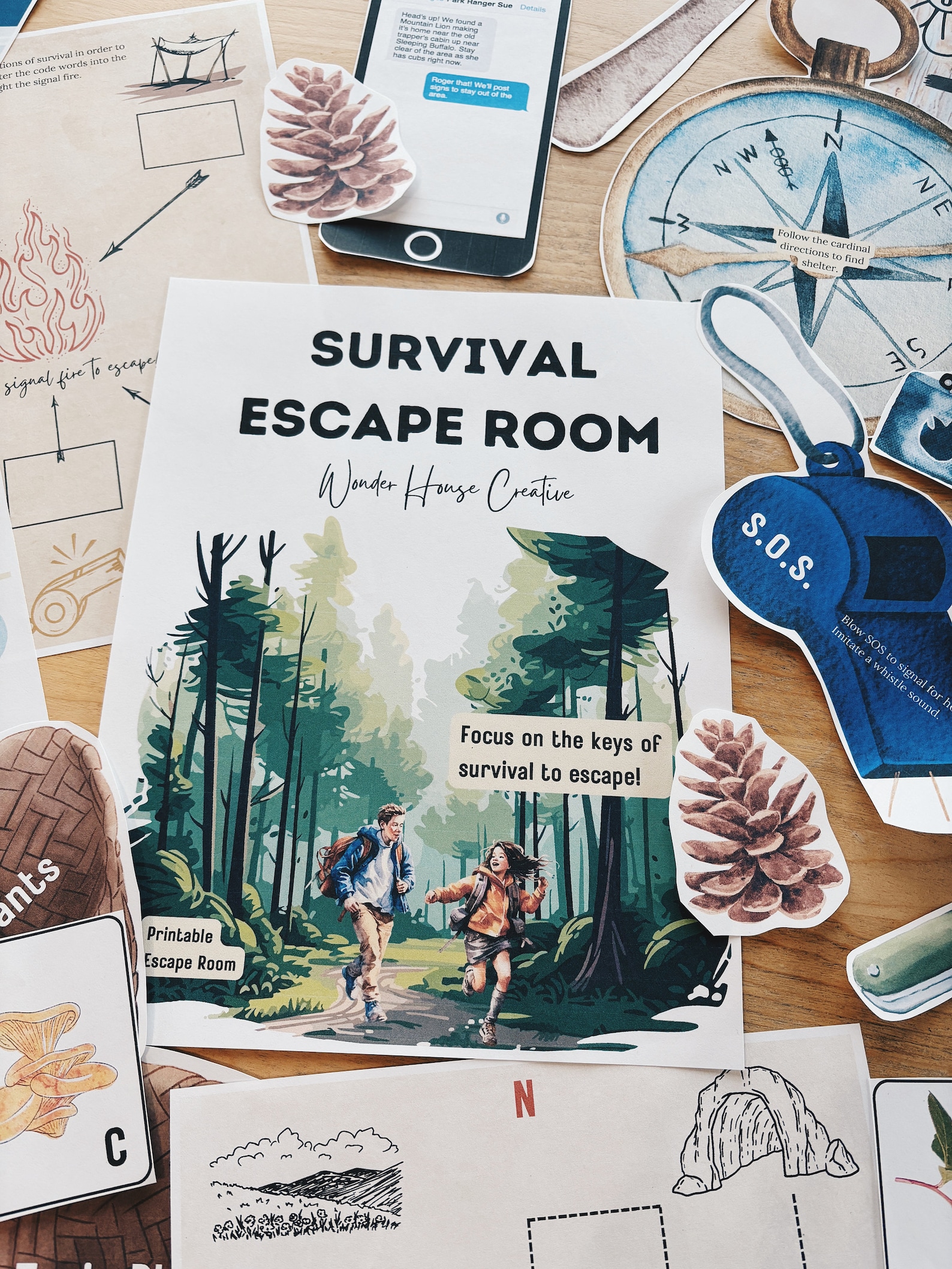 Wilderness Survival Printable Escape Room, Classroom, Middle School ...