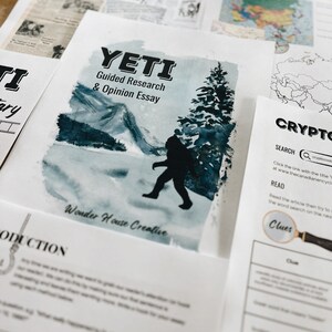 Yeti Guided Research Project, Opinion Essay Writing, Middle School ...