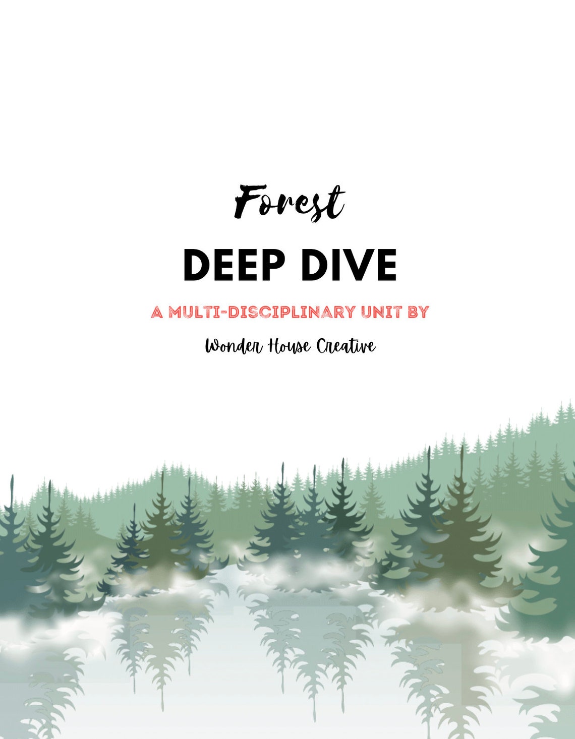 Forest Deep Dive Unit Study, Forest Bathing, Grade 4-8, Elementary ...