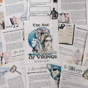 The Age of Vikings History and Language Arts Unit Study, Middle and ...