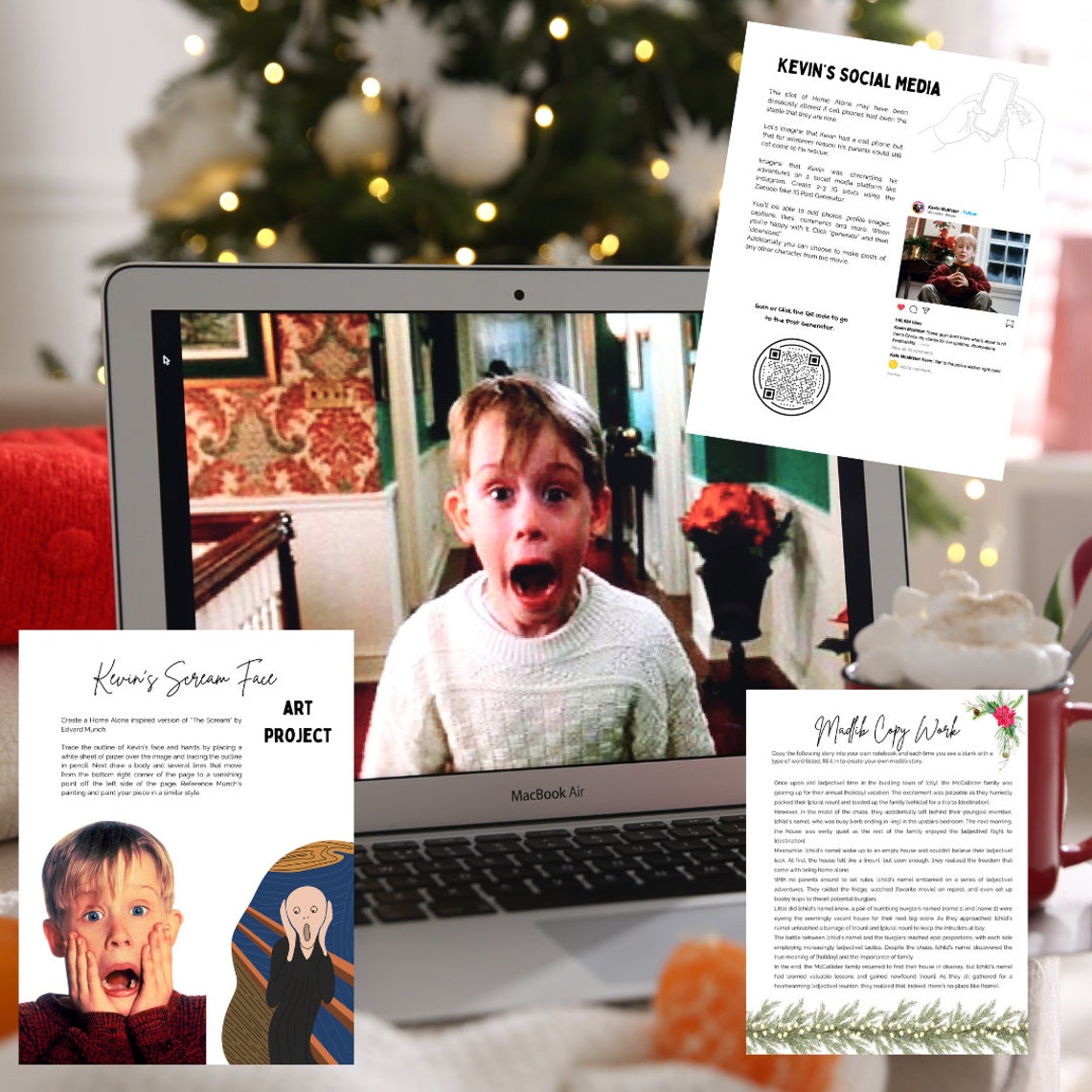 Home Alone Holiday Activity Pack Mini Unit, Christmas Project Pack ...