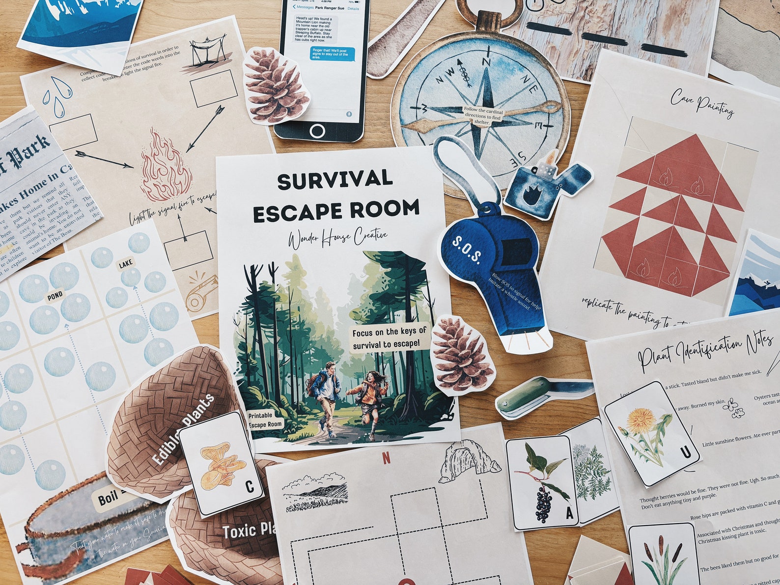 Wilderness Survival Printable Escape Room, Classroom, Middle School ...