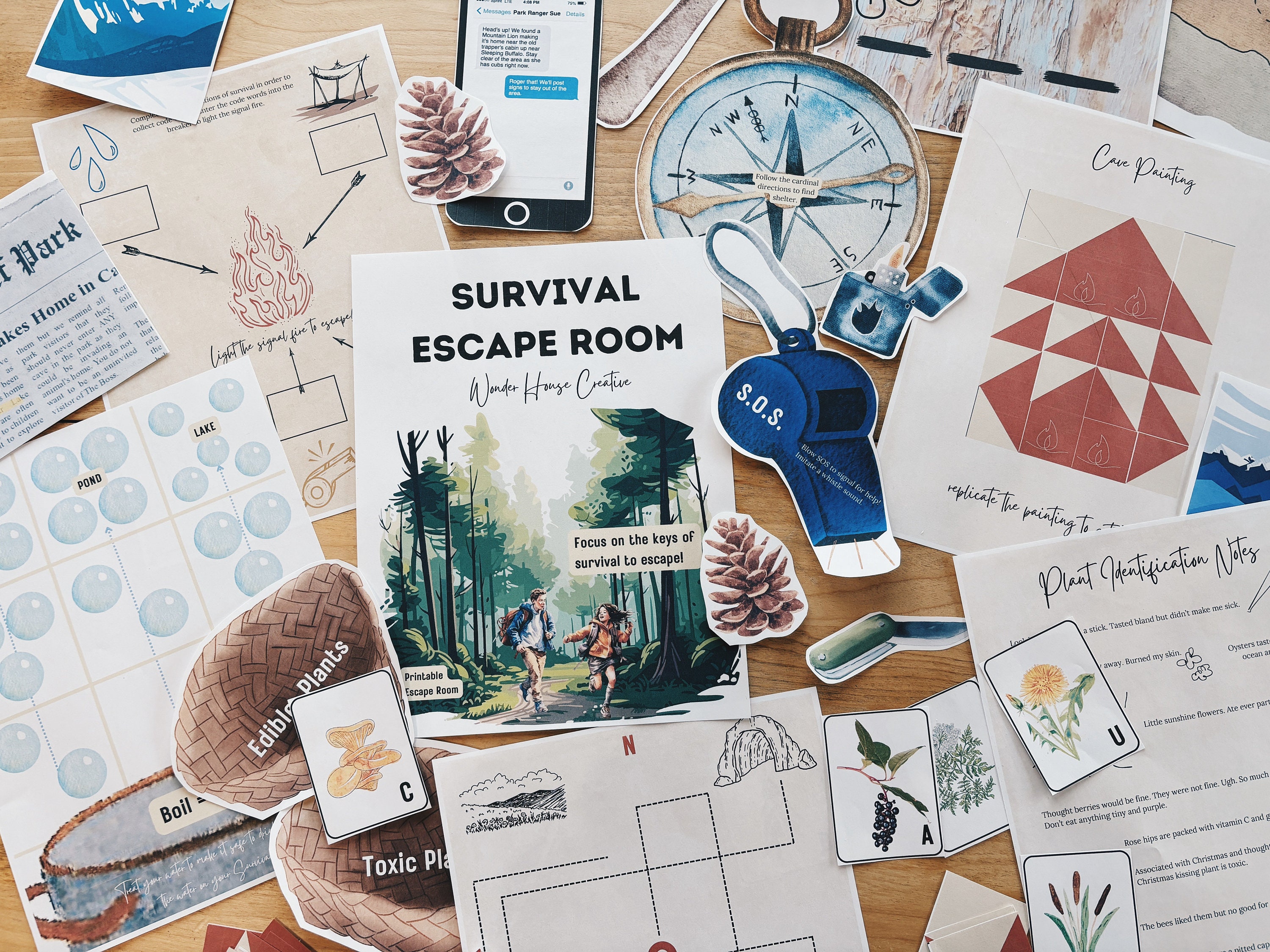 Wilderness Survival Printable Escape Room, Classroom, Middle School ...