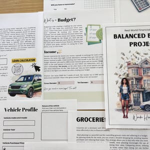 Balanced Budget Project : Teaching Real Life Financial Literacy - Etsy