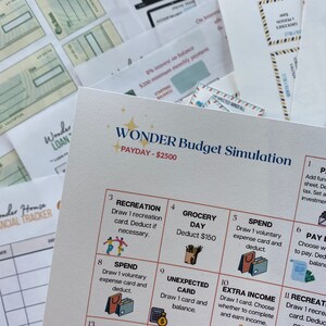 Wonder Budget Simulation, Teach Balancing a Budget, Budget Simulator ...