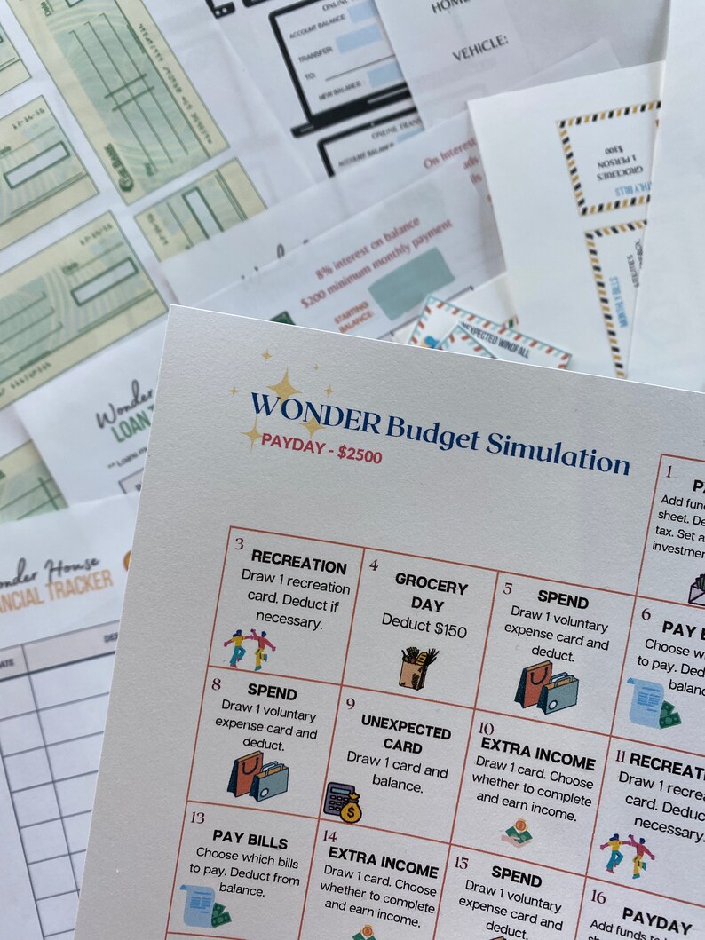 Wonder Budget Simulation, Teach Balancing a Budget, Budget Simulator ...