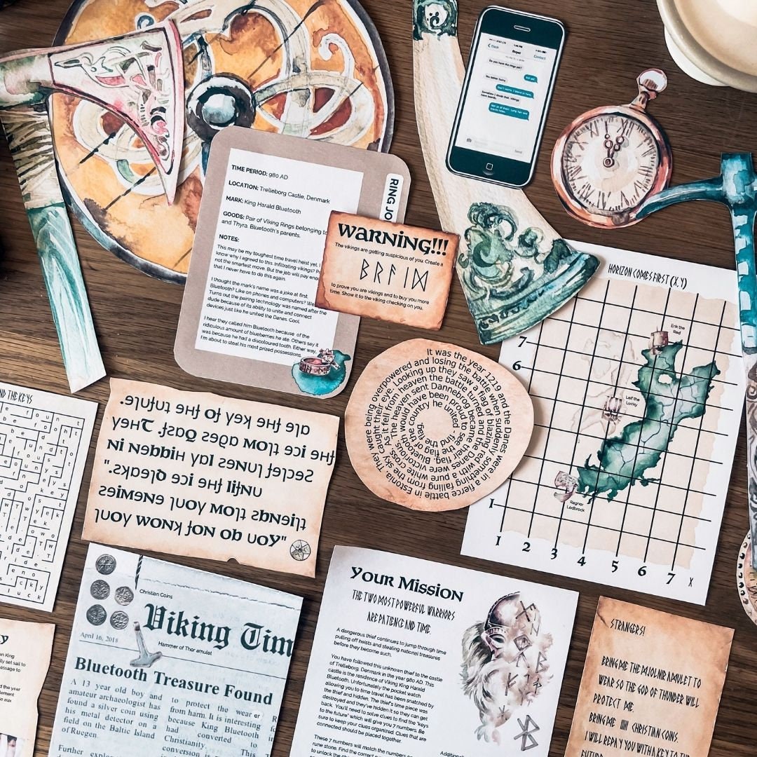 Viking Escape Room, Time Travel, Fun History Lesson, Escape Room for ...